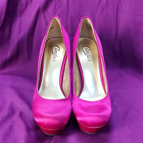Candie's | Shoes | Candies Hot Pink Heels | Poshmark